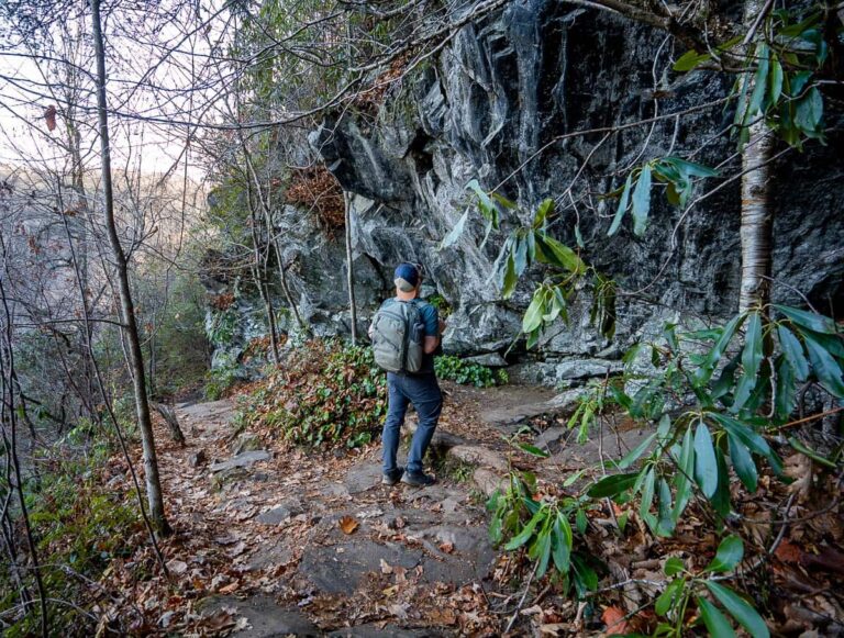 Crabtree Falls Trail along North Carolina's Blue Ridge Parkway ...